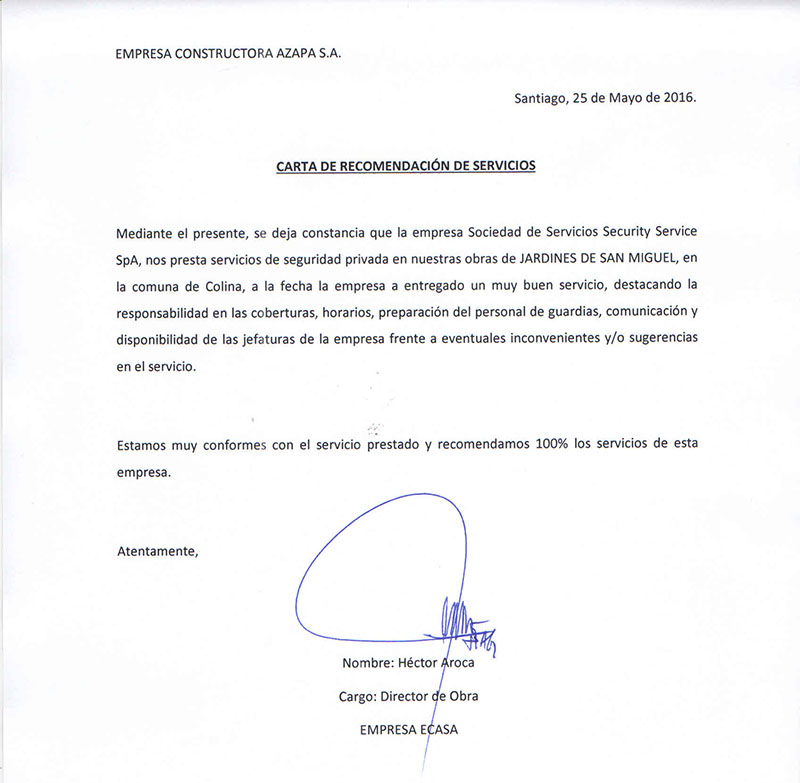 Ecasa – Security Service